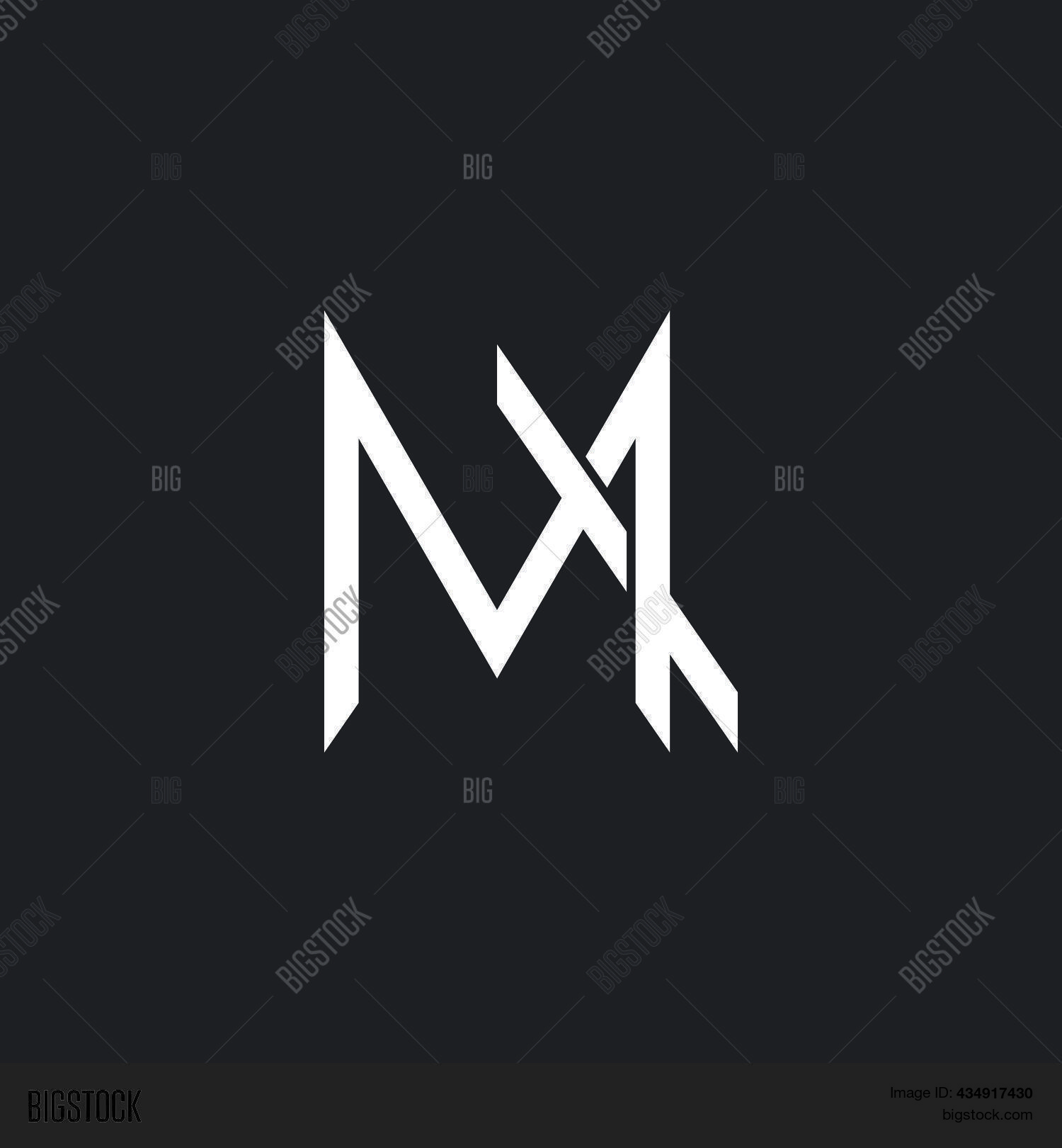 Letter M Simple Vector & Photo (Free Trial) | Bigstock