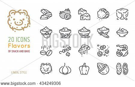 Set Flavors Icons Vector & Photo (Free Trial) | Bigstock