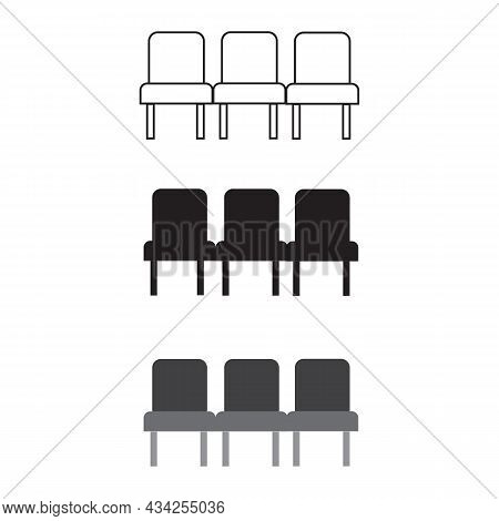 Row Seats Icon On Vector & Photo (Free Trial) | Bigstock