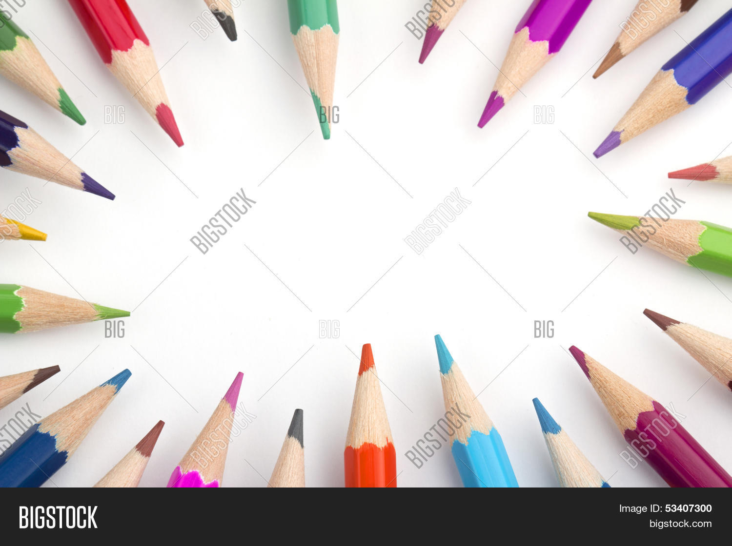 Frame Colored Pencils Image & Photo (Free Trial) | Bigstock