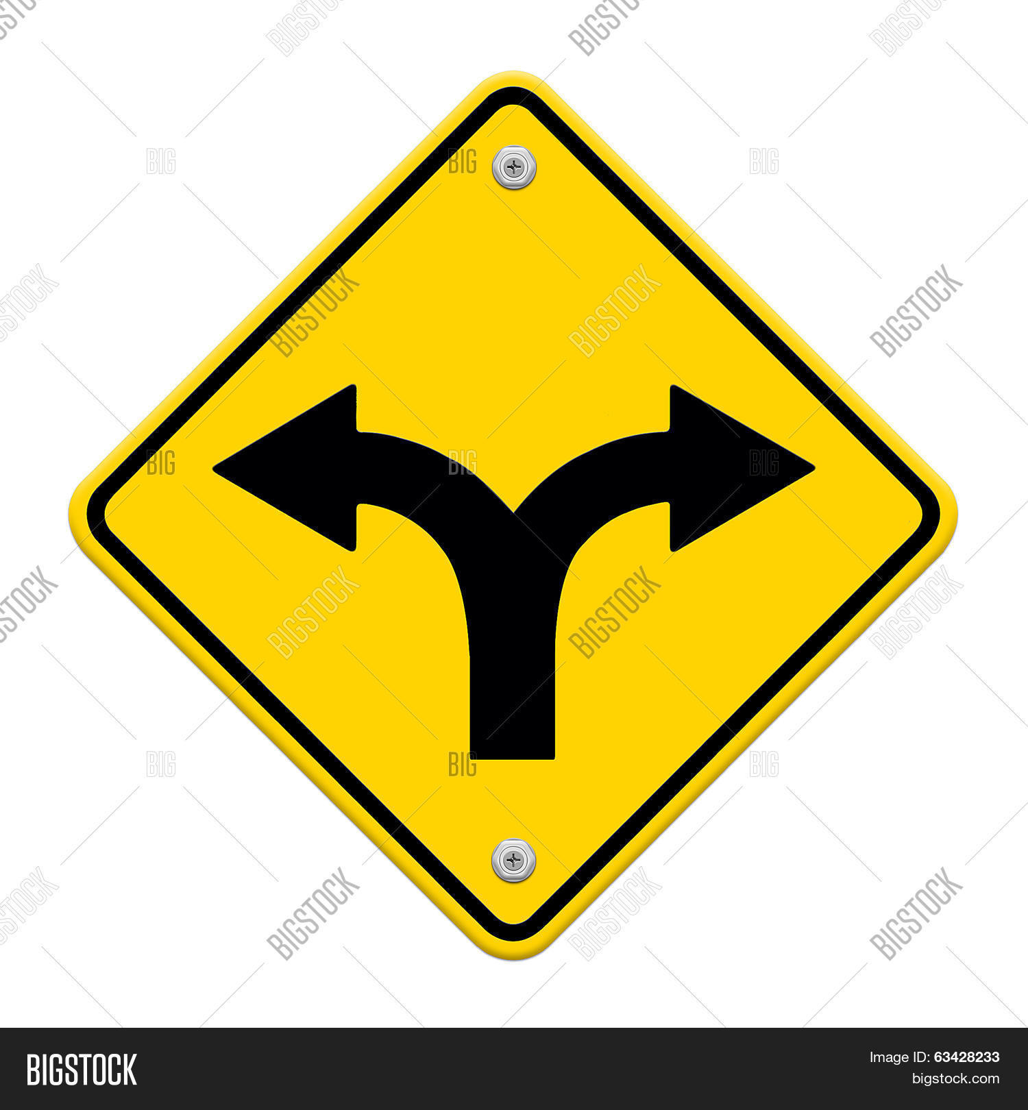 Fork Road Sign Image & Photo (Free Trial) | Bigstock
