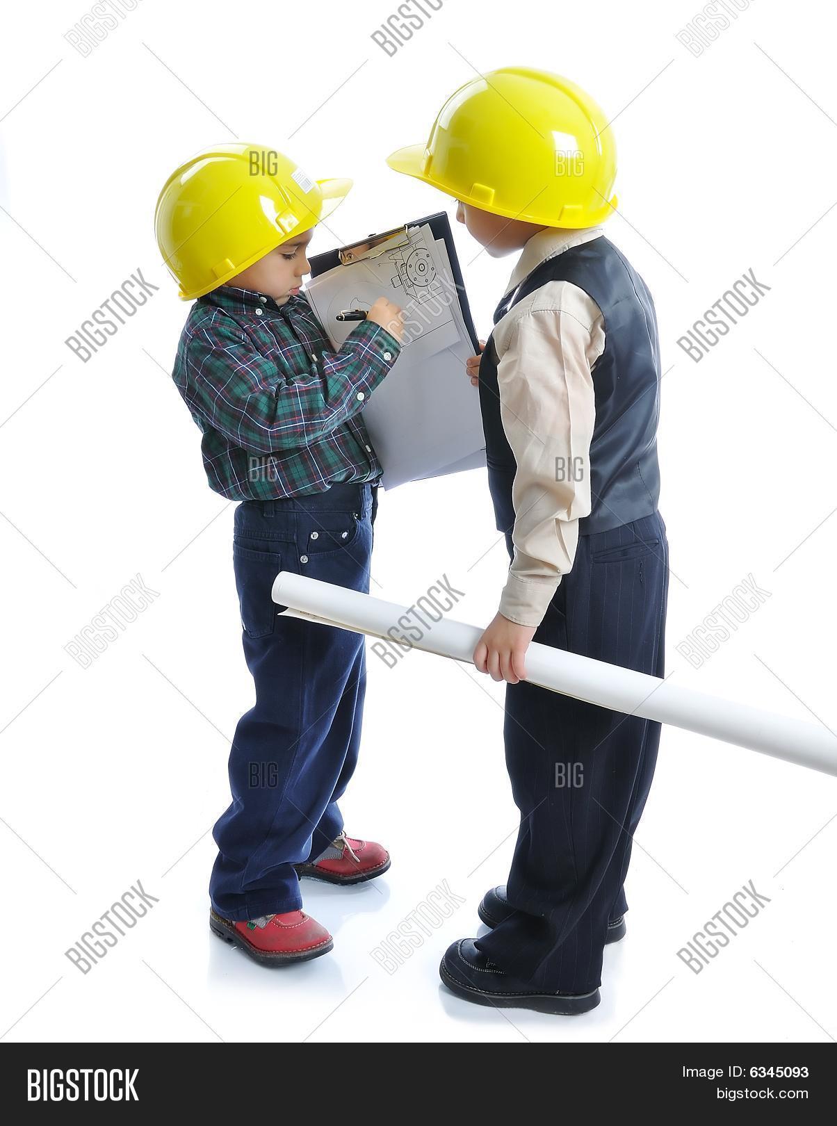 Little Cute Engineers Image & Photo (Free Trial) | Bigstock