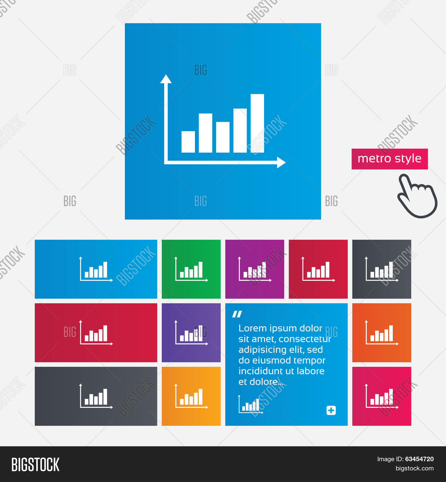 Graph Chart Sign Icon Vector & Photo (free Trial) | Bigstock