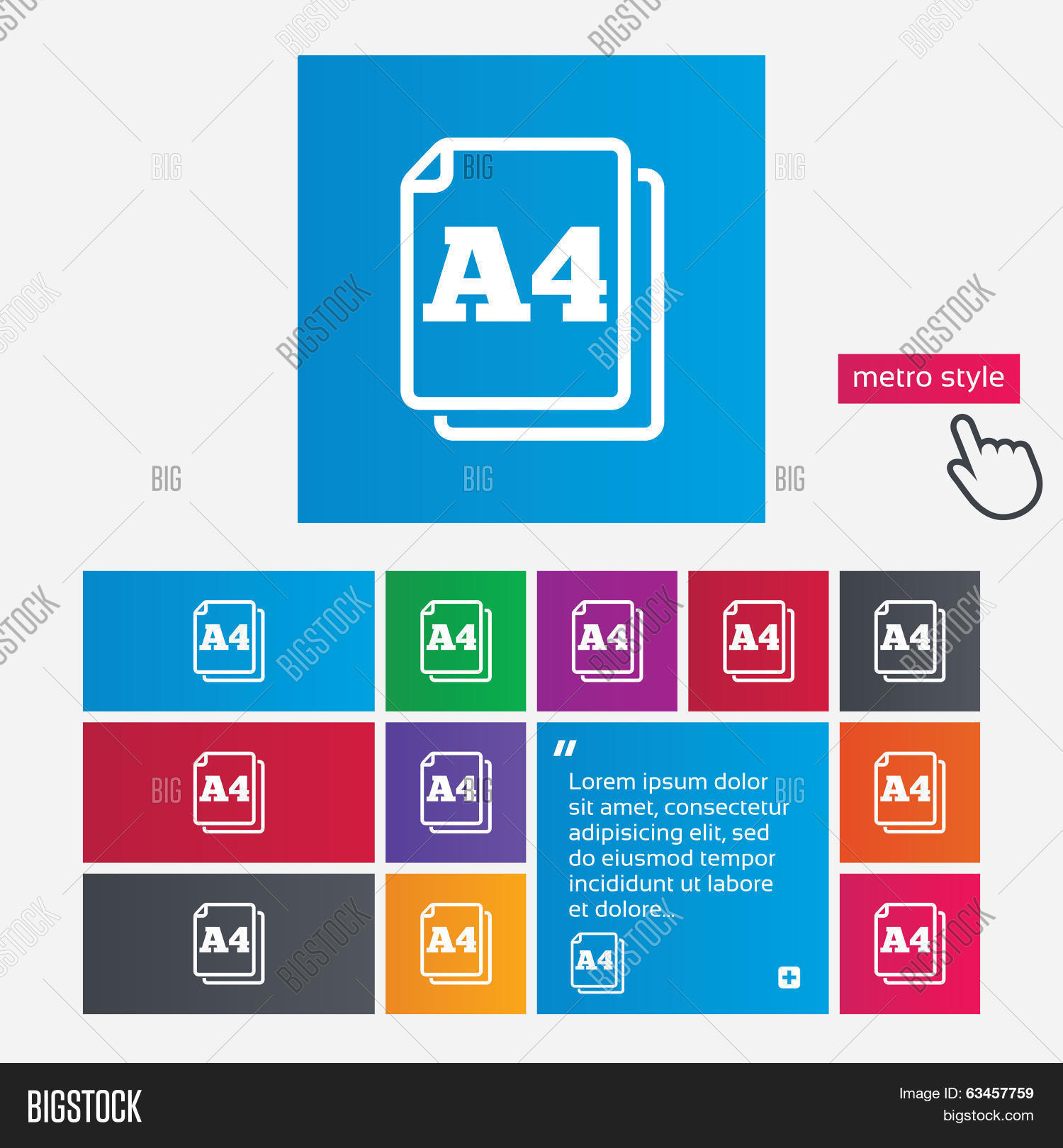 Paper Size A4 Vector & Photo (Free Trial) | Bigstock