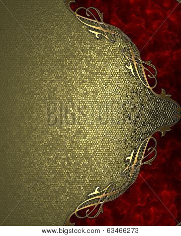 Gold Background Red Image & Photo (Free Trial) | Bigstock