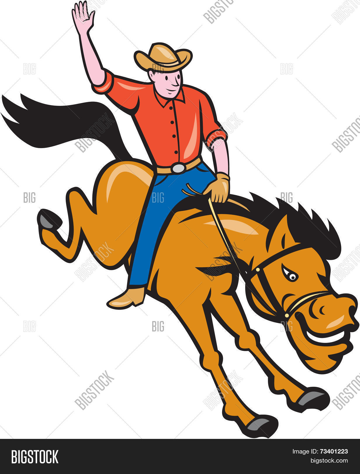 Rodeo Cowboy Riding Image & Photo (Free Trial) | Bigstock