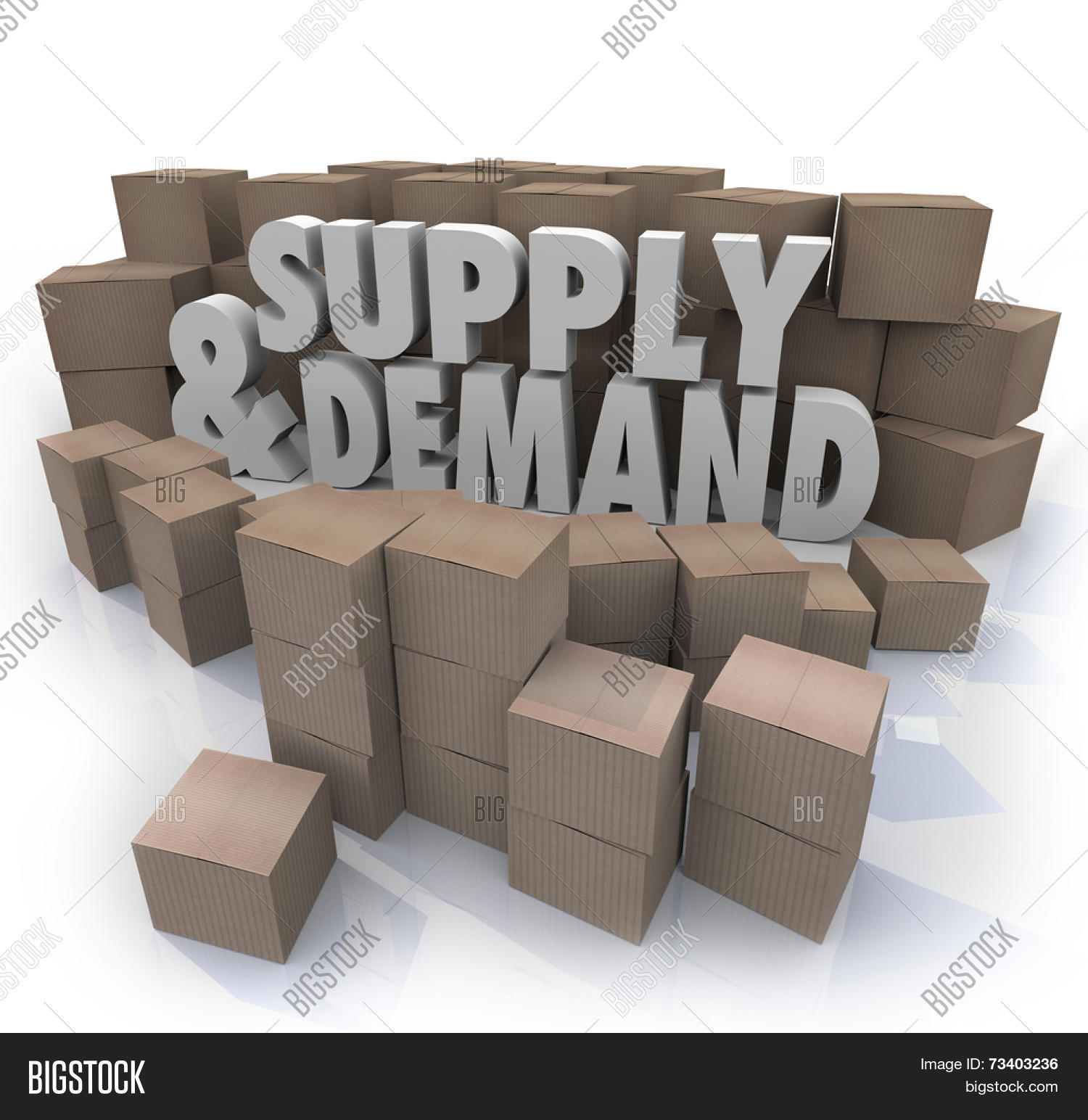 Supply Demand 3d Words Image & Photo (Free Trial) | Bigstock