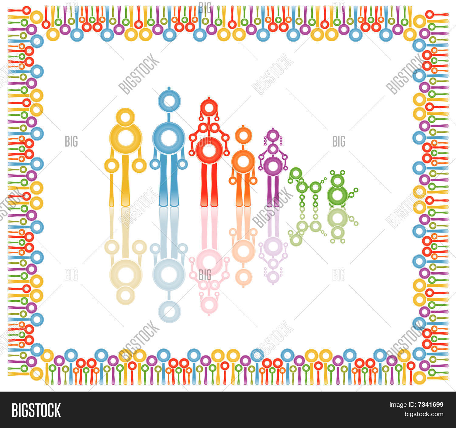 Family Abstract Vector & Photo (Free Trial) | Bigstock