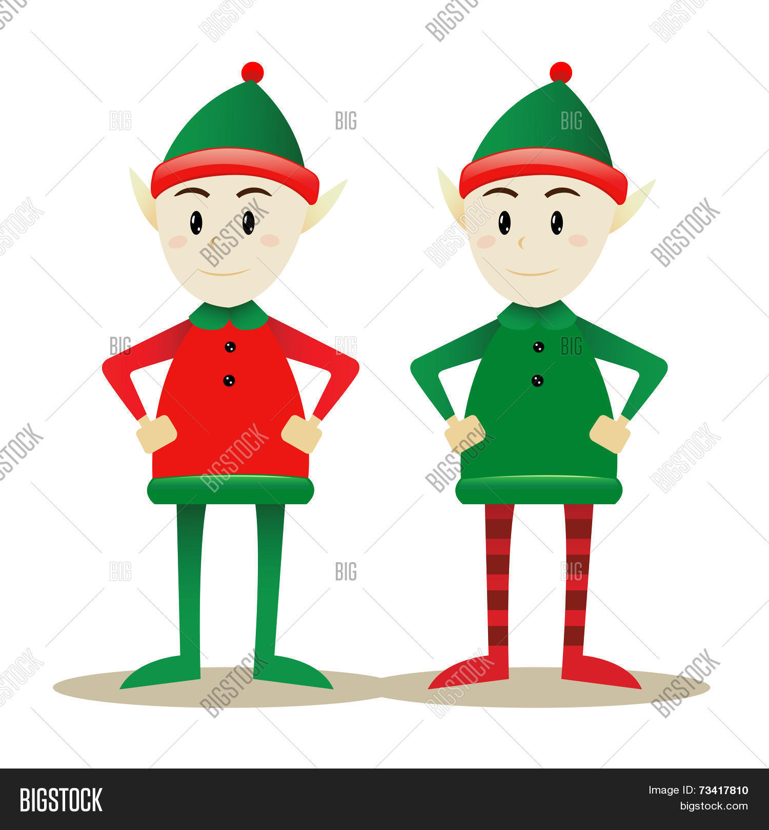 Santa Elf Vector & Photo (Free Trial) | Bigstock