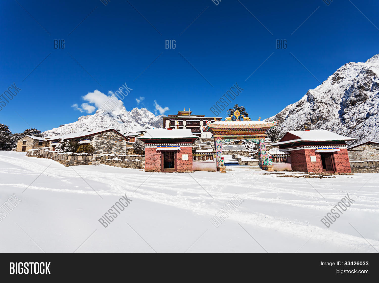 Tengboche Monastery, Image & Photo (Free Trial) | Bigstock