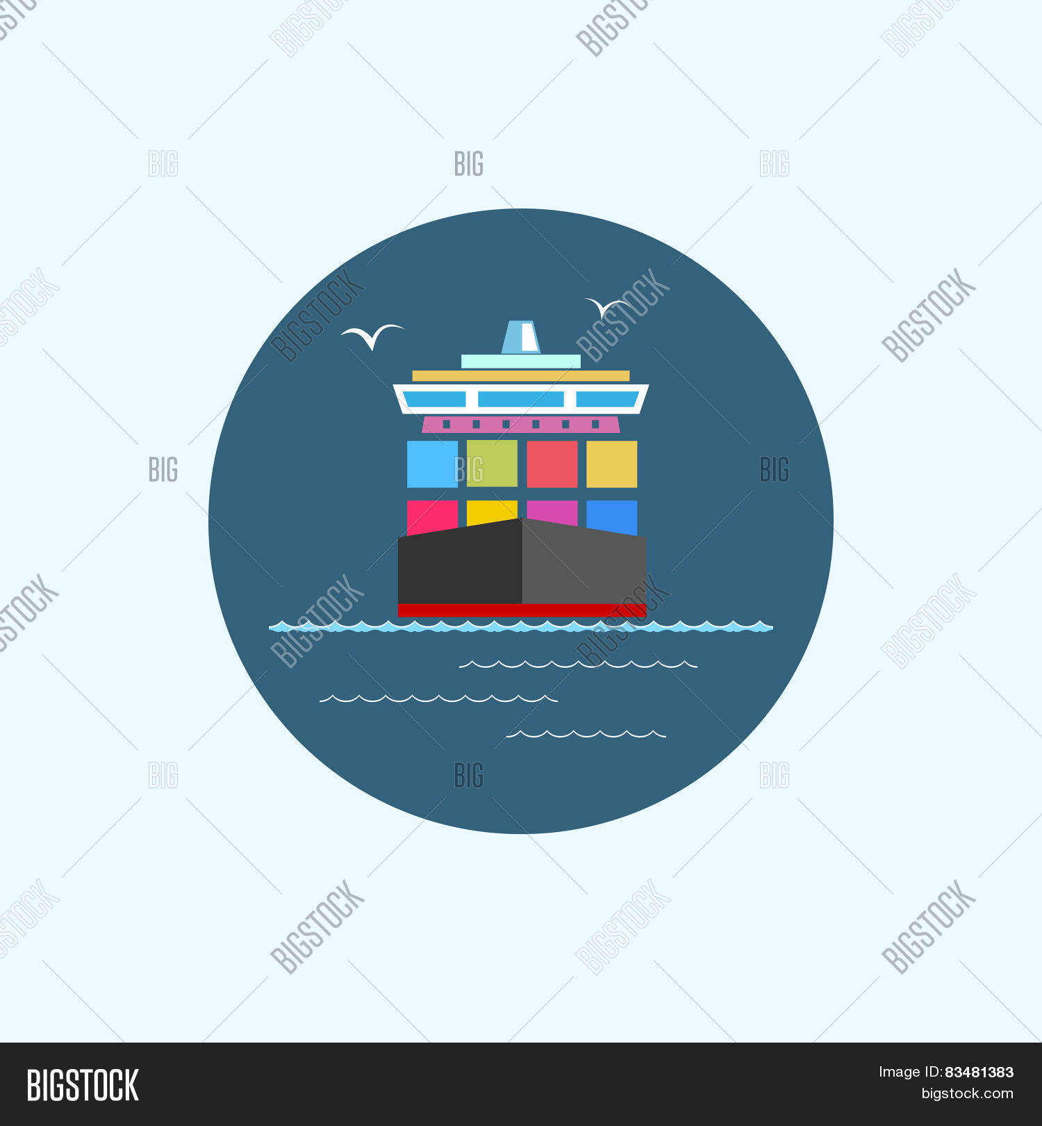 Icon Cargo Container Vector & Photo (Free Trial) | Bigstock