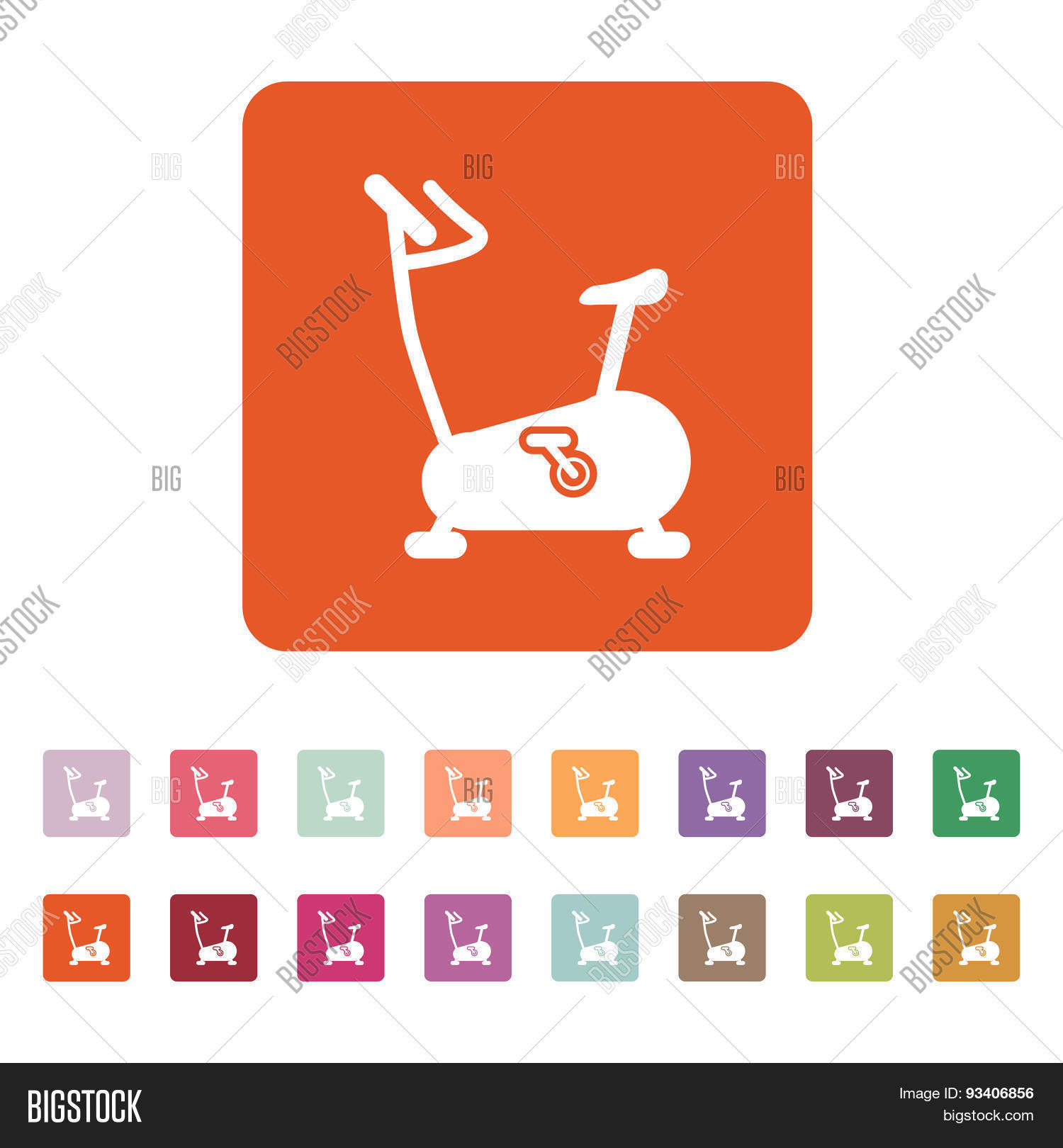 Exercise Bike Icon. Vector & Photo (Free Trial) | Bigstock