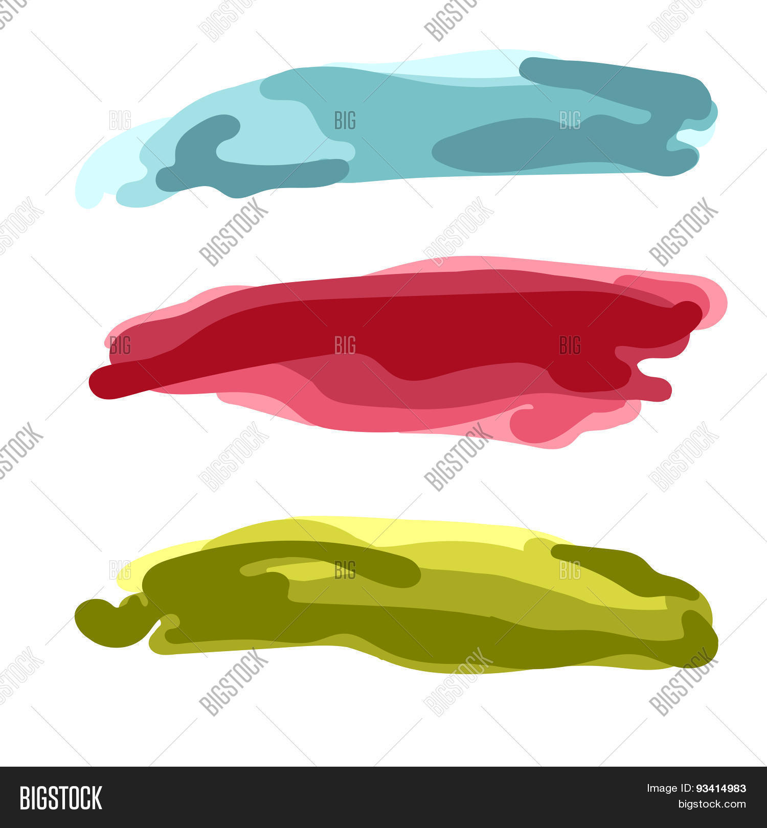 Dabs Paint. Vector Vector & Photo (Free Trial) | Bigstock