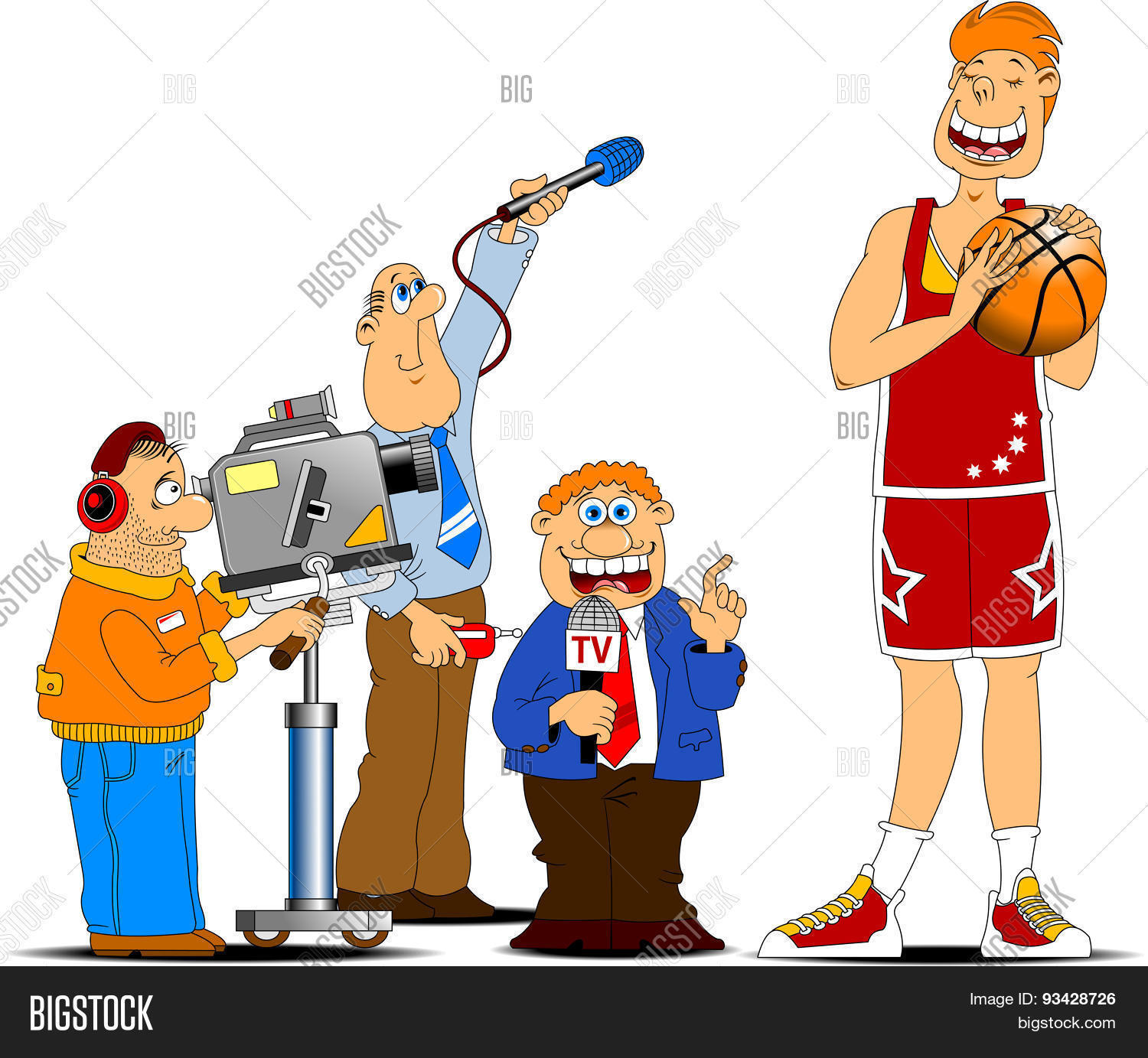 Interview Athlete Vector & Photo (Free Trial) | Bigstock