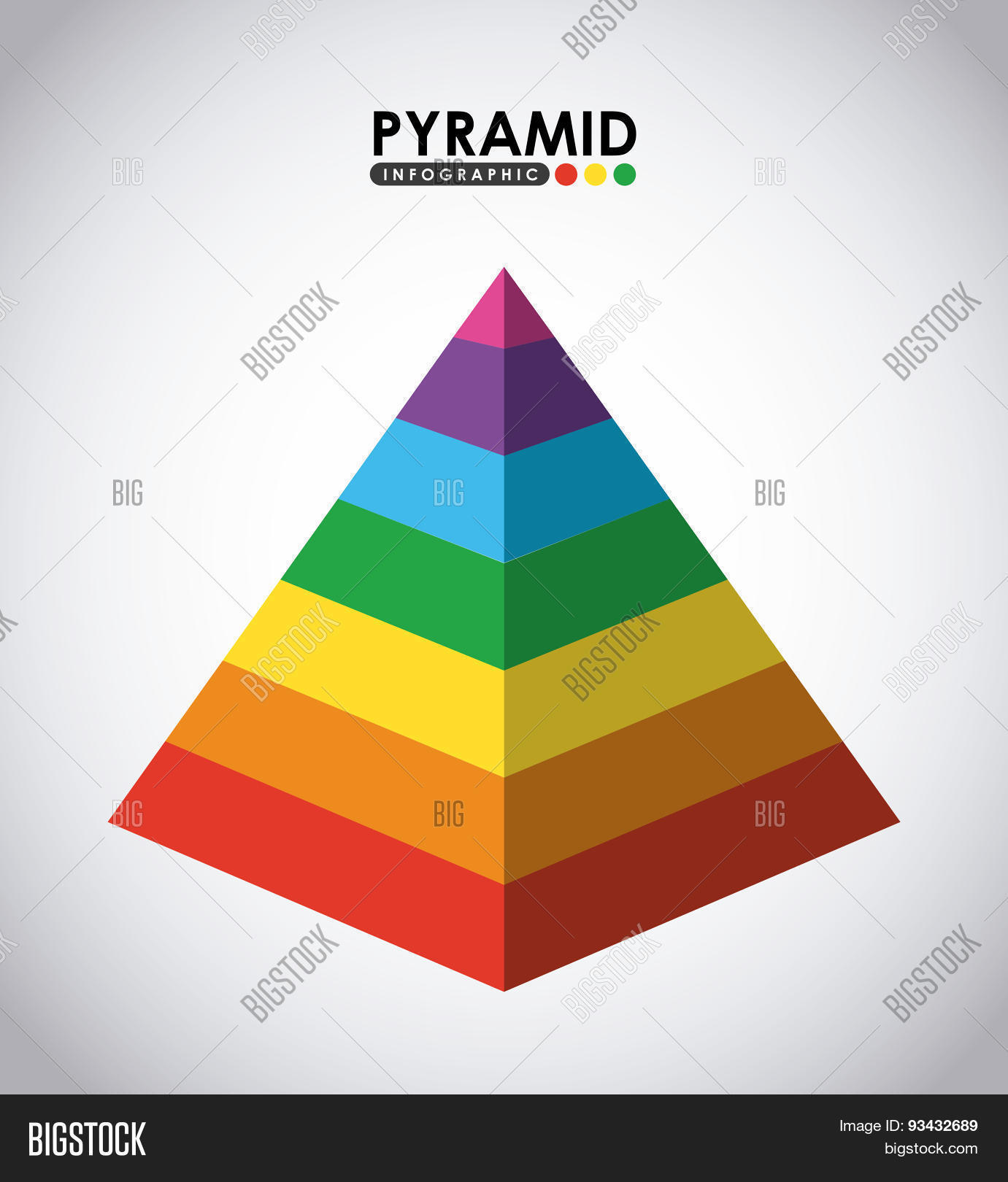 Pyramid Infographic Vector & Photo (Free Trial) | Bigstock
