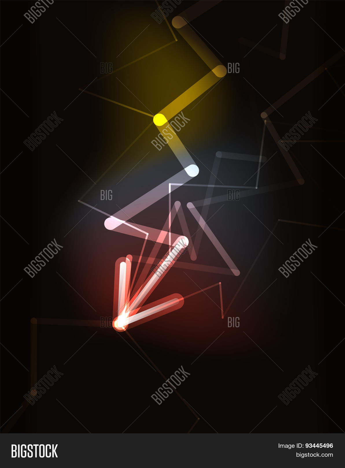 Glowing Arrow Vector & Photo (Free Trial) | Bigstock