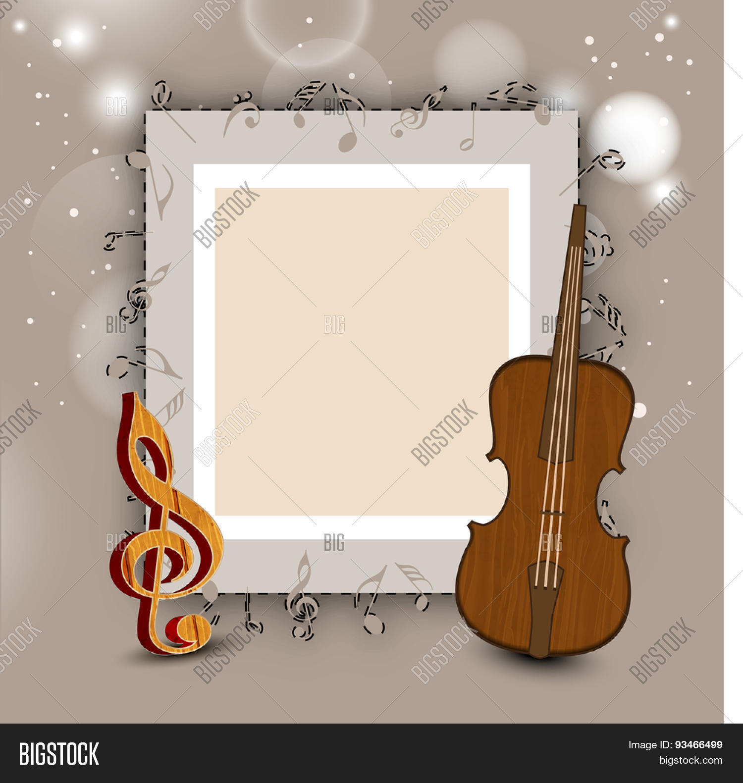 Blank Frame Musical Vector & Photo (Free Trial) | Bigstock