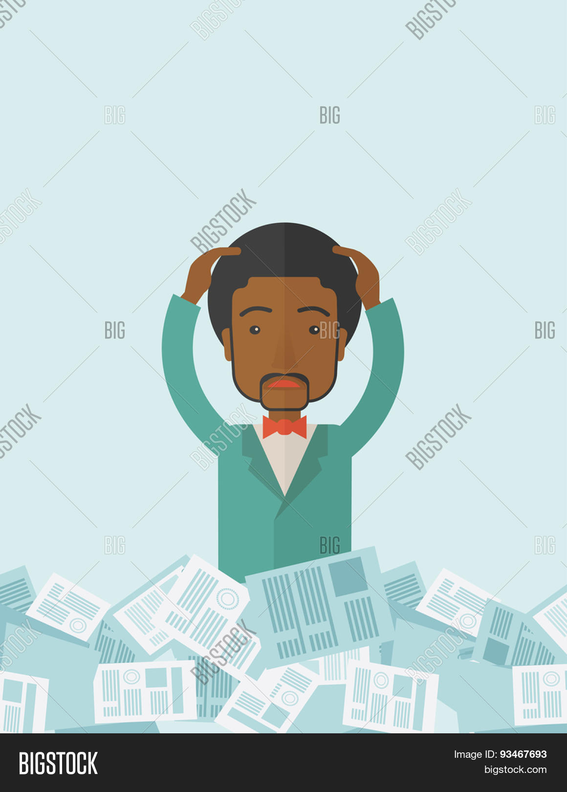 Black Guy Employee Vector & Photo (Free Trial) | Bigstock