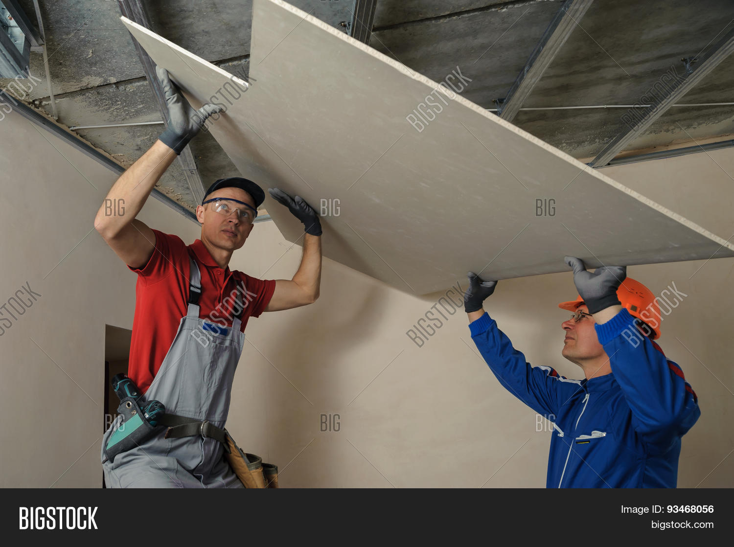 Drywall Installers Image & Photo (Free Trial) | Bigstock