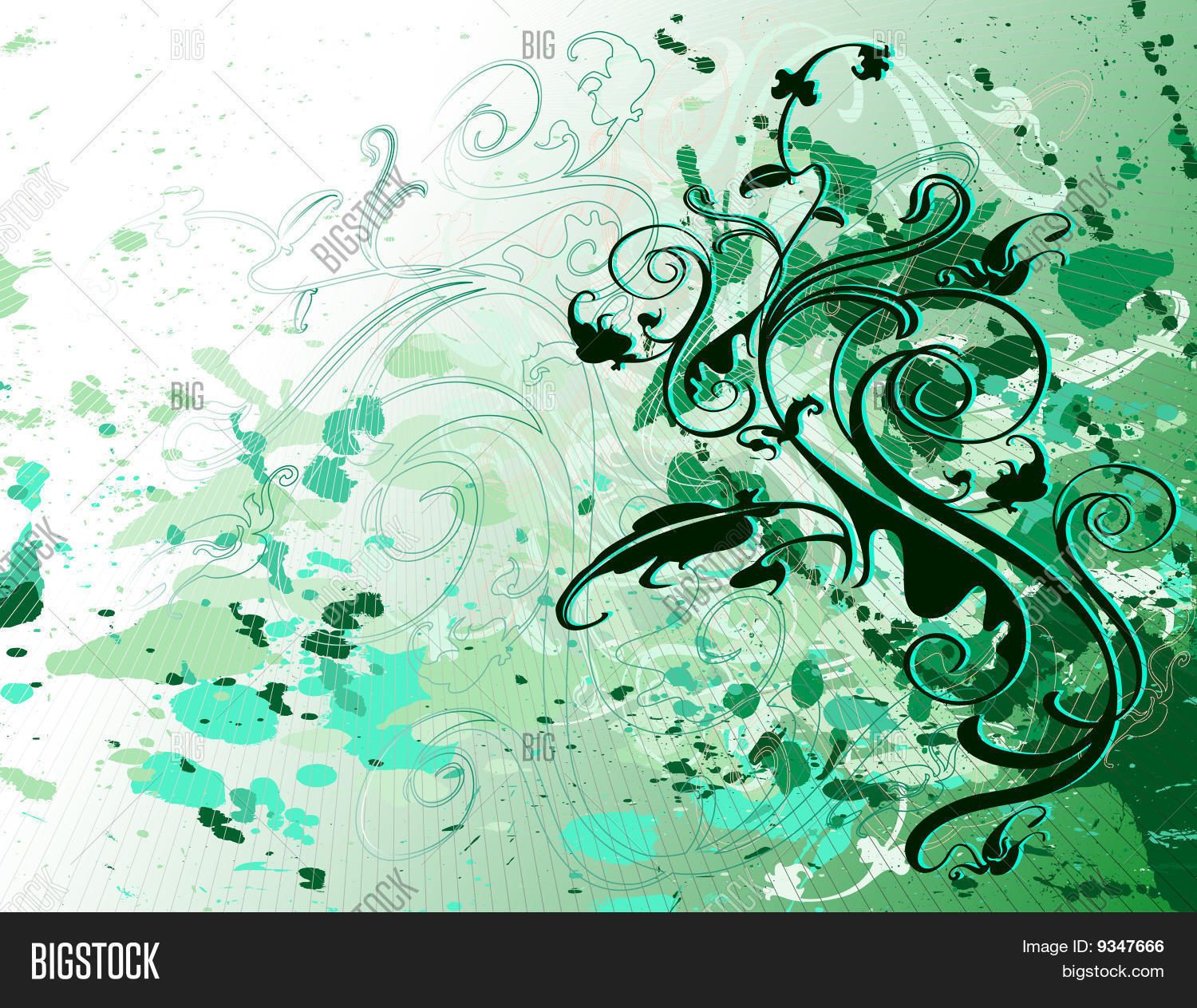 Flourish Background Vector & Photo (Free Trial) | Bigstock