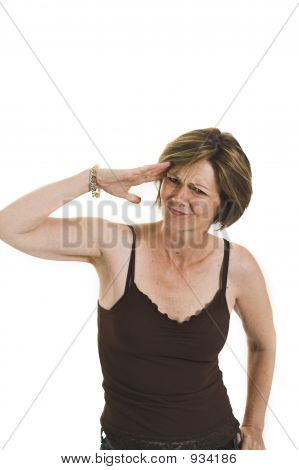 Woman Saluting Image & Photo (Free Trial) | Bigstock