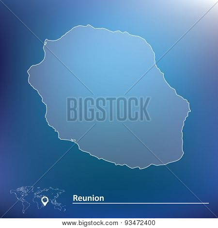 Map Reunion - Vector Vector & Photo (Free Trial) | Bigstock