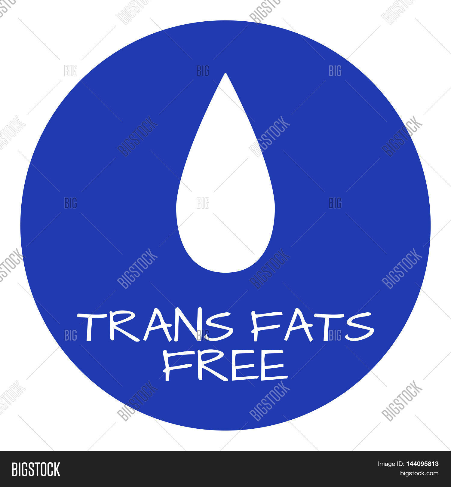 Trans Fats Free Label Vector & Photo (Free Trial) | Bigstock