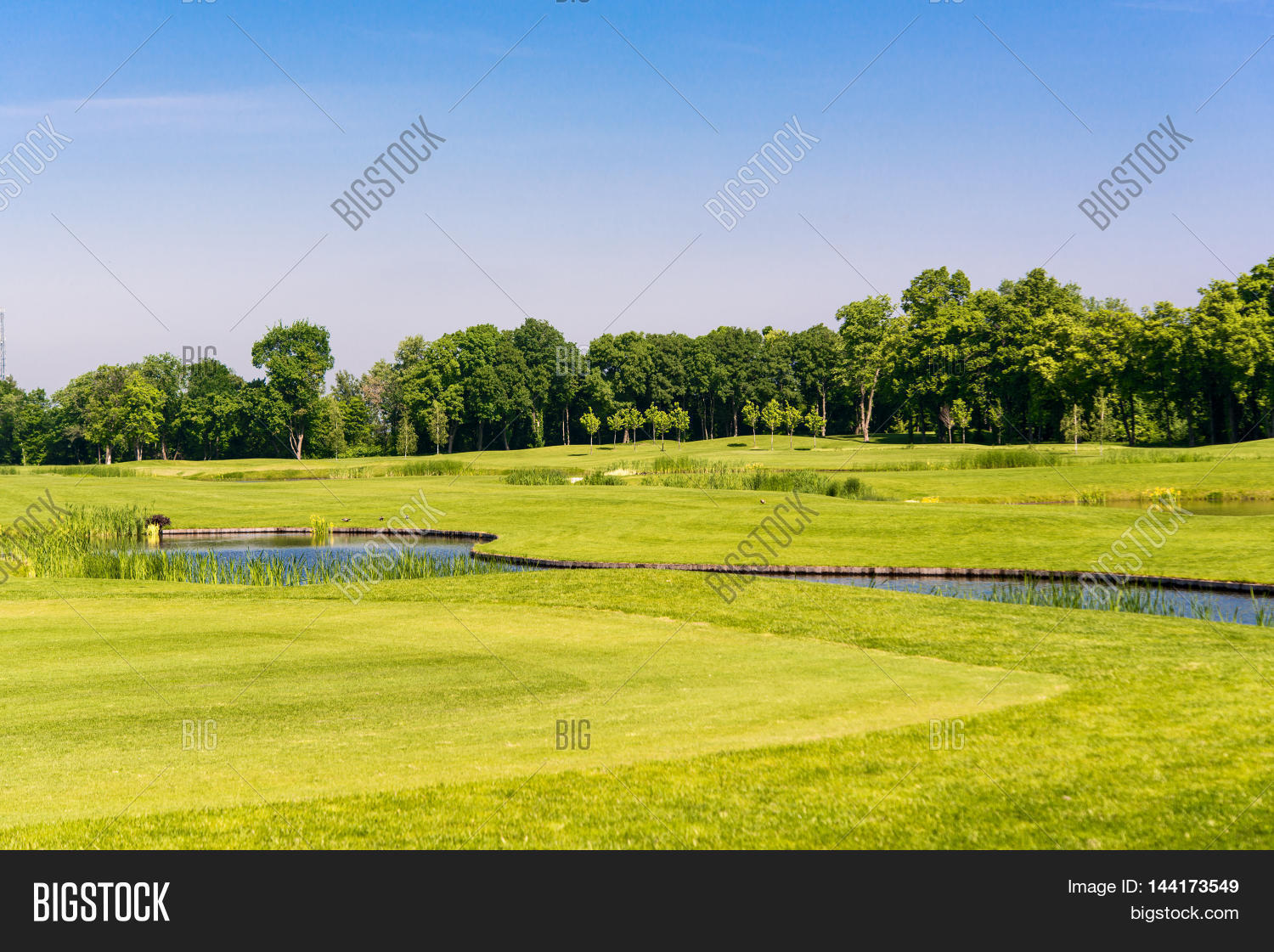 Spring Landscape Golf Image & Photo (Free Trial) | Bigstock