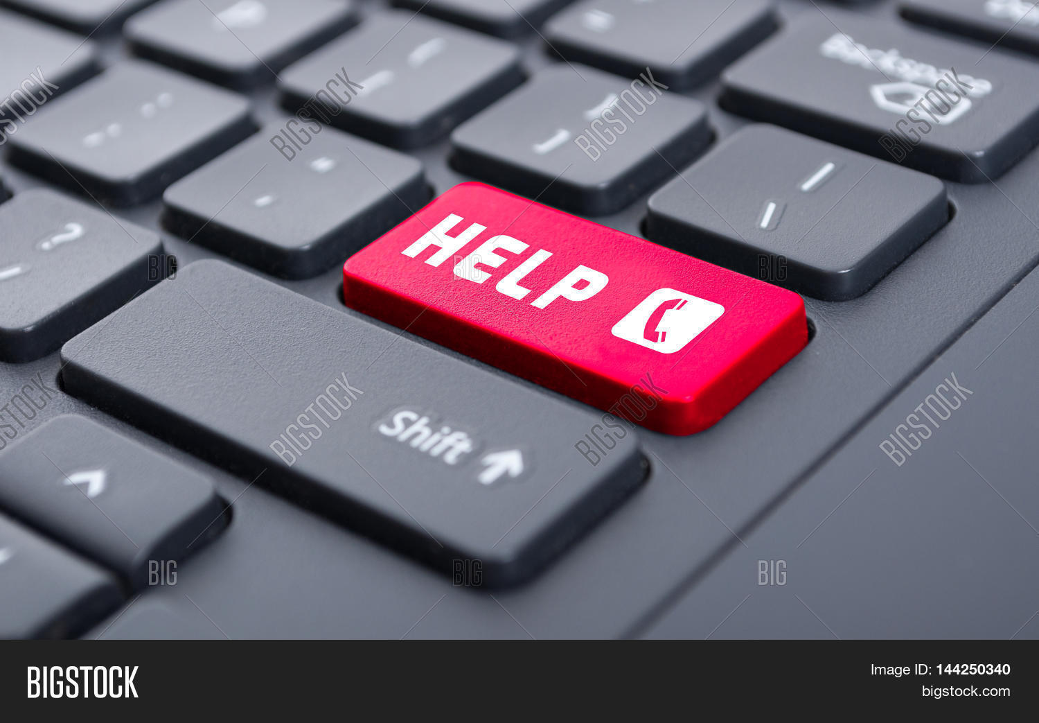 Red Help Call Symbol Image & Photo (Free Trial) | Bigstock