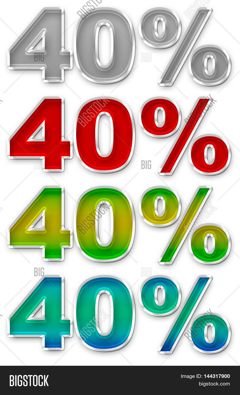 Illustration Percent Image & Photo (Free Trial) | Bigstock