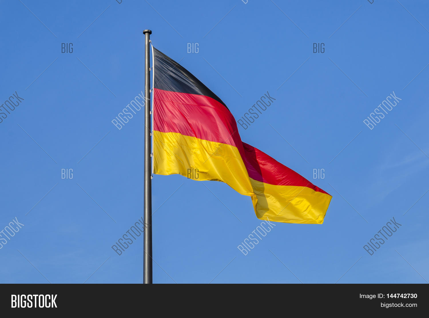 German Flag Waggled On Image & Photo (Free Trial) | Bigstock