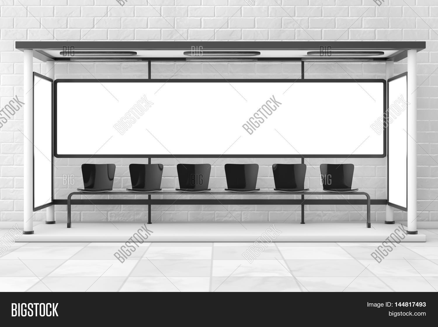 Bus Stop Station Empty Image & Photo (Free Trial) | Bigstock