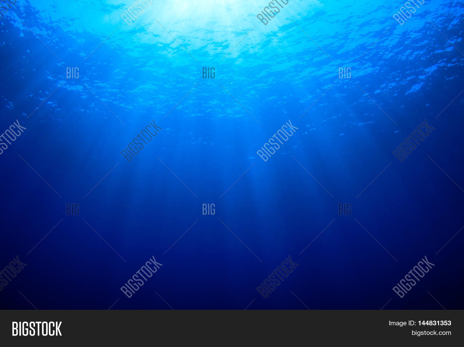 Underwater Blue Sea Image & Photo (Free Trial) | Bigstock