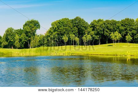 Spring Landscape Golf Image & Photo (Free Trial) | Bigstock