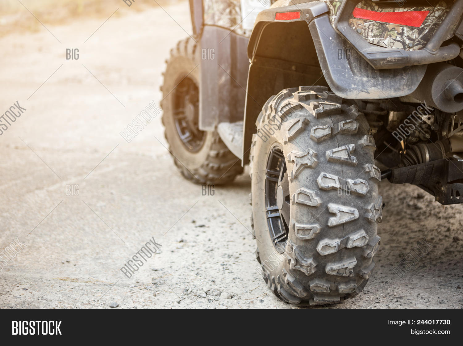 Close- Tail View Atv Image & Photo (Free Trial) | Bigstock