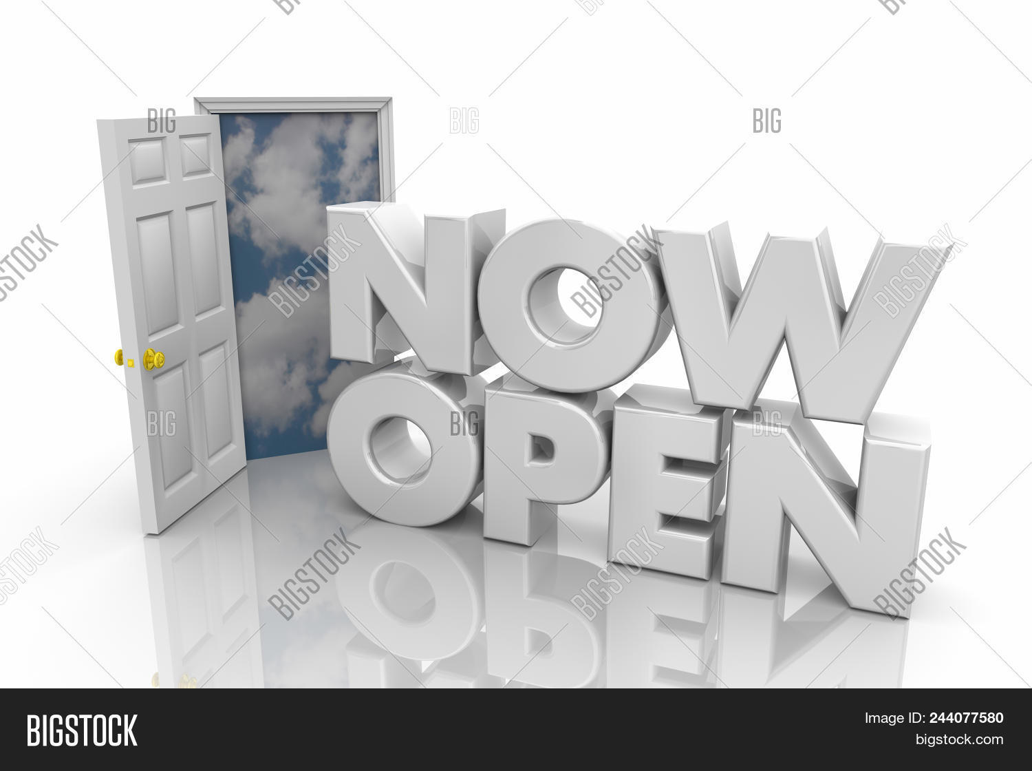 Now Open Door Business Image & Photo (Free Trial) | Bigstock
