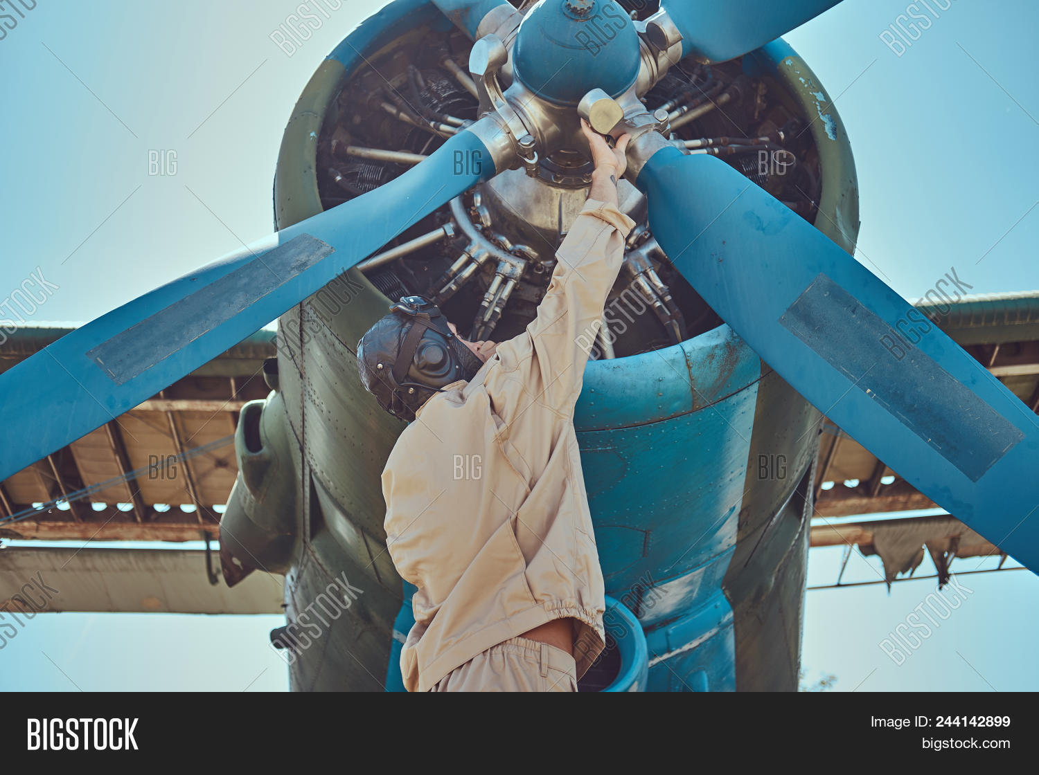Pilot Mechanic Full Image & Photo (Free Trial) | Bigstock