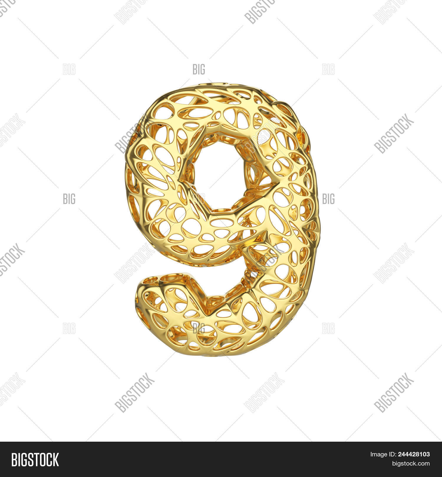 Alphabet Number 9. Image & Photo (Free Trial) | Bigstock