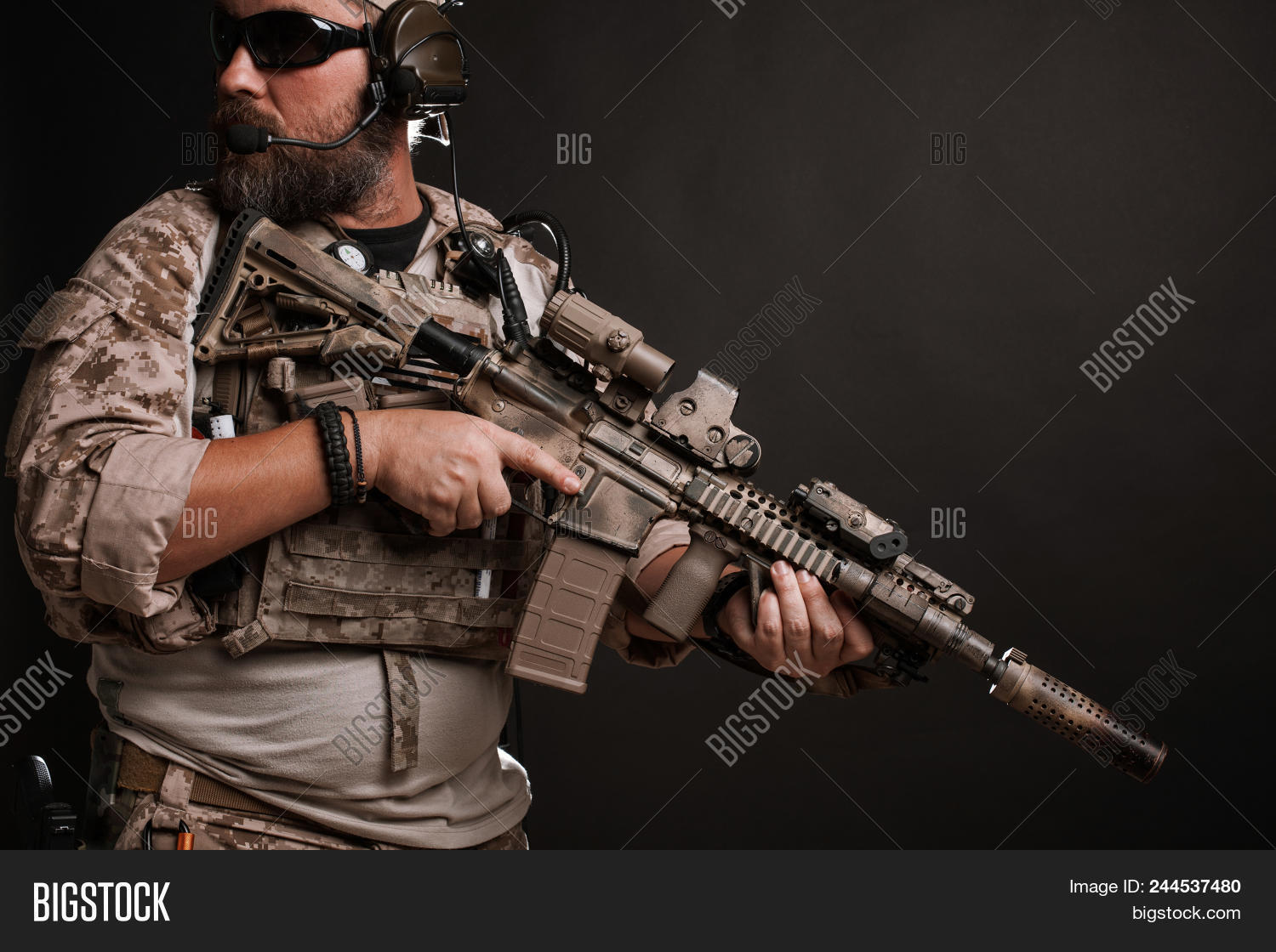 Brutal Man Military Image & Photo (Free Trial) | Bigstock