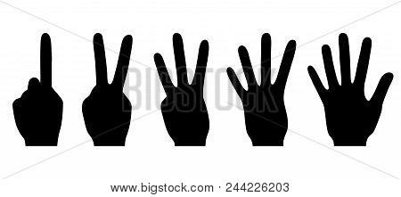 Silhouettes Counting Vector & Photo (Free Trial) | Bigstock