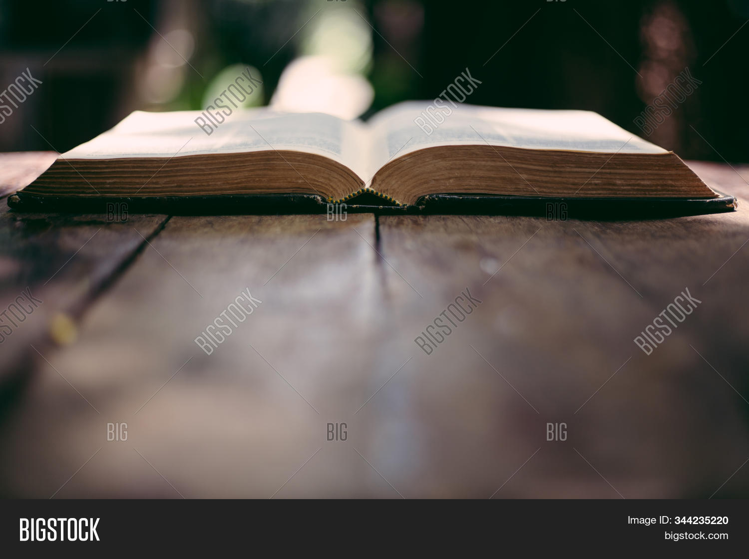 Open Bible On Wooden Image & Photo (Free Trial) | Bigstock