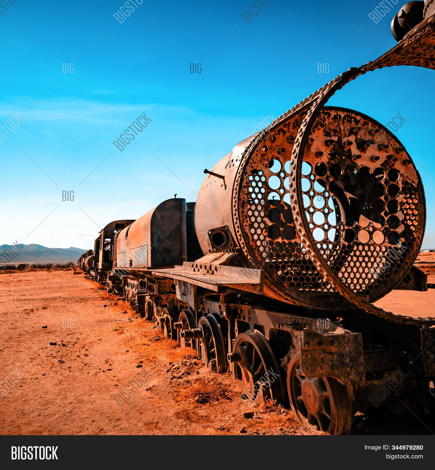 Old Rusty Steam Train Image & Photo (Free Trial) | Bigstock