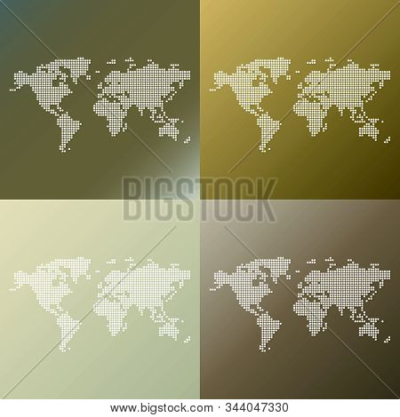 World Maps Colorful Vector & Photo (Free Trial) | Bigstock