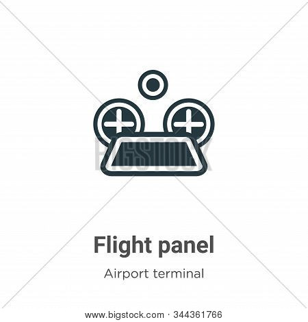 Flight Panel Icon Vector & Photo (Free Trial) | Bigstock