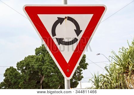 Red White Roundabout Image & Photo (Free Trial) | Bigstock