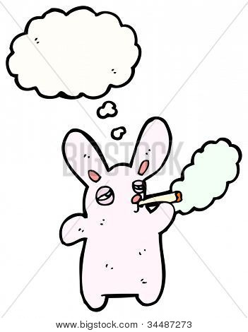 Pink Rabbit Smoking Image & Photo (Free Trial) | Bigstock