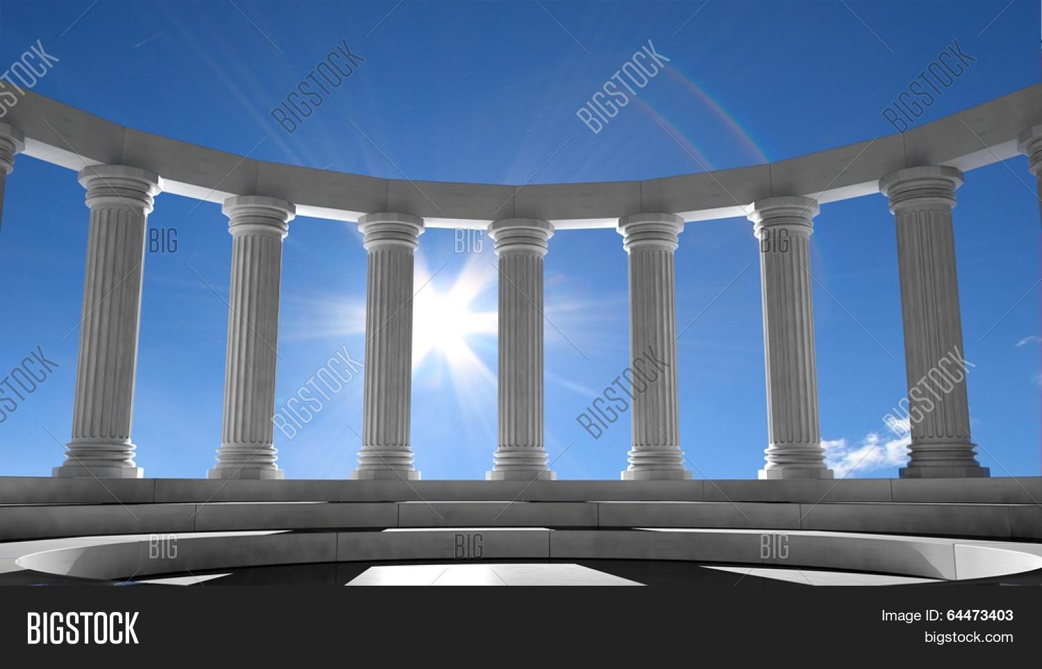 Ancient Marble Pillars Image & Photo (Free Trial) | Bigstock
