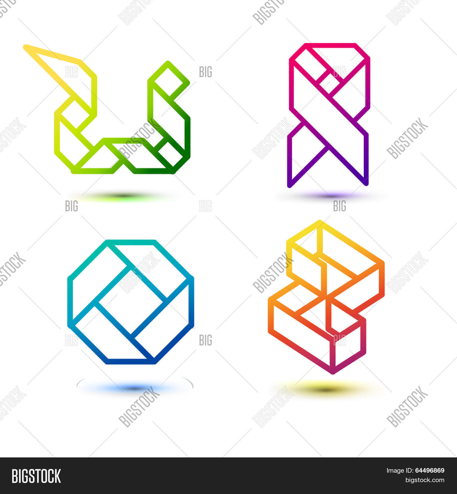 Polygon Symbol Icons Vector & Photo (Free Trial) | Bigstock