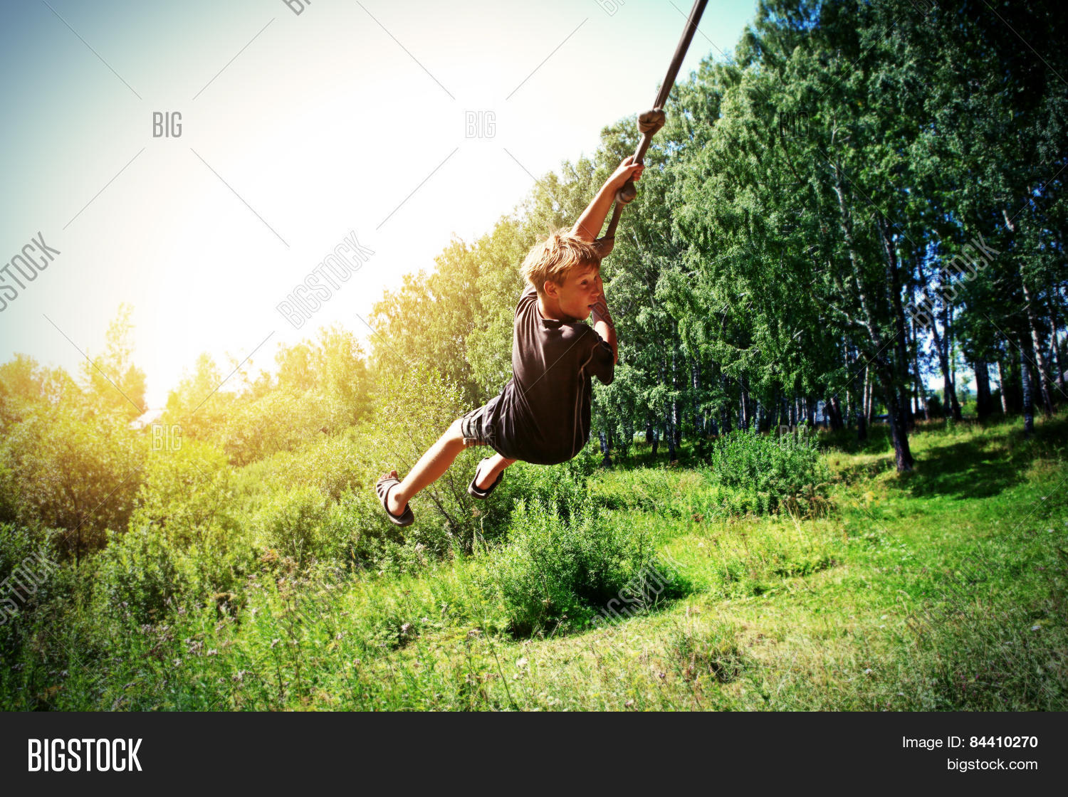 Kid Bungee Jumping Image & Photo (Free Trial) | Bigstock
