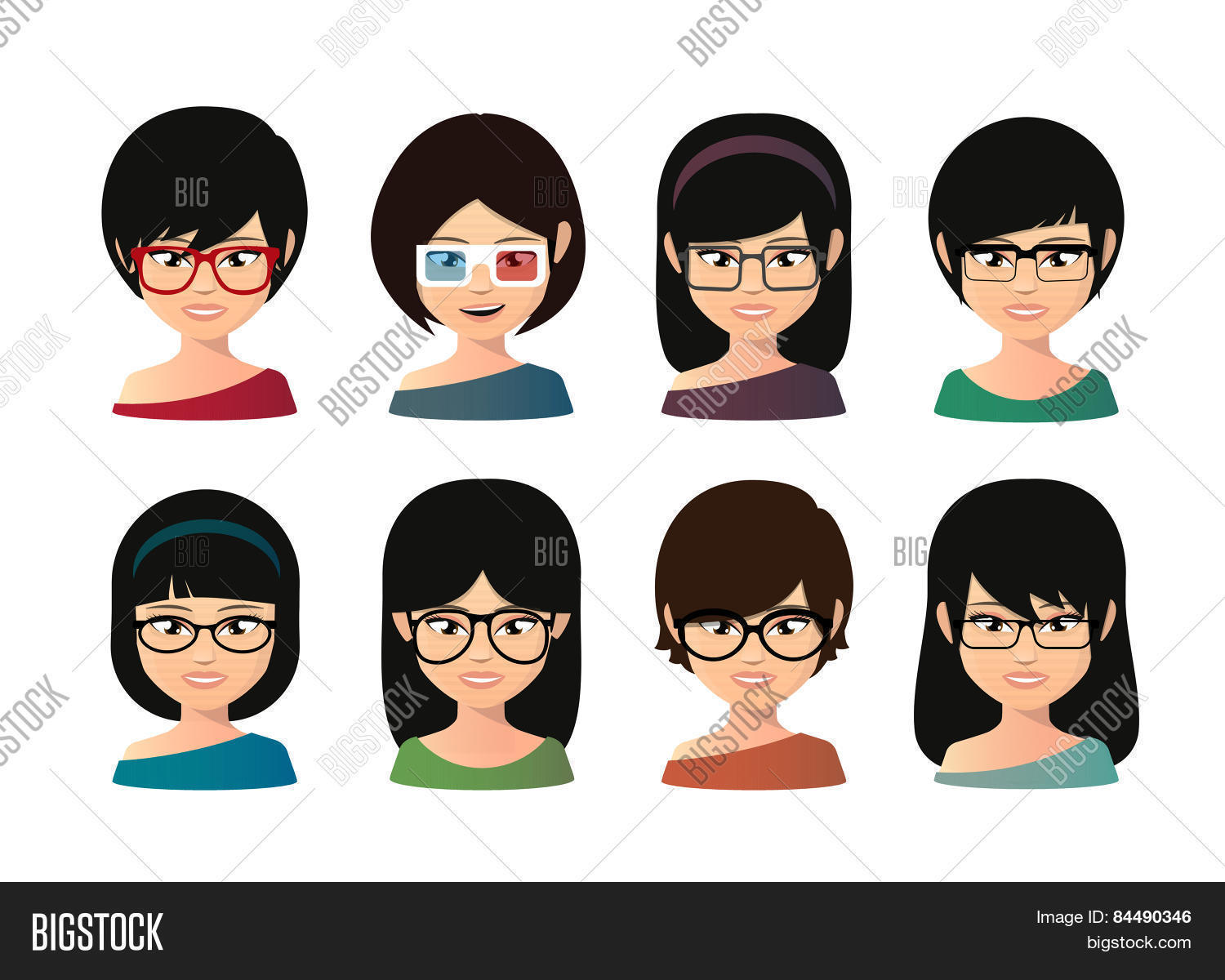 Female Asian Avatar Vector & Photo (Free Trial) | Bigstock